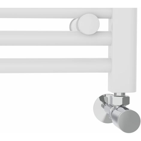 Bathroom Heated Towel Rail Radiator Straight White Ladder Warmer 1200x600mm