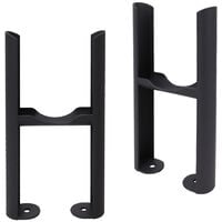 Floor Mounting Radiator Leg Kit for 3 Column Traditional Radiator Black