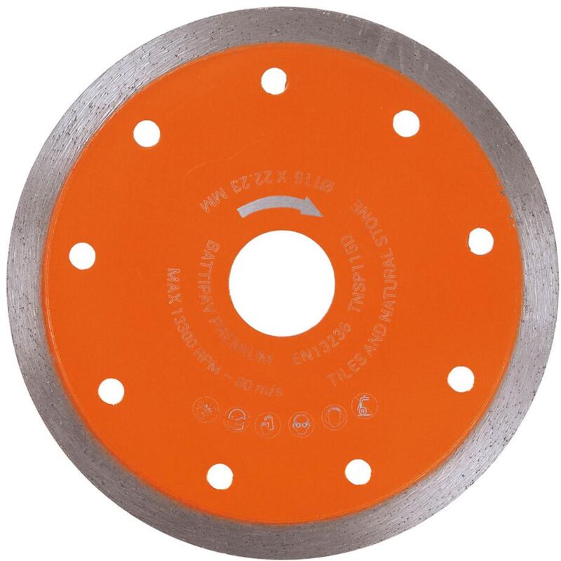 Disque diamant 115 mm pour gres cerame et ceramique Battipav premium