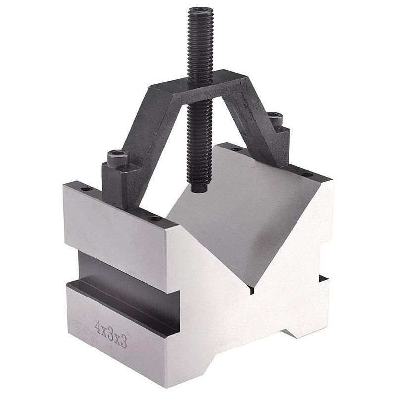 Prisme en acier trempe a 90 degres 635x635x50 mm avec pince