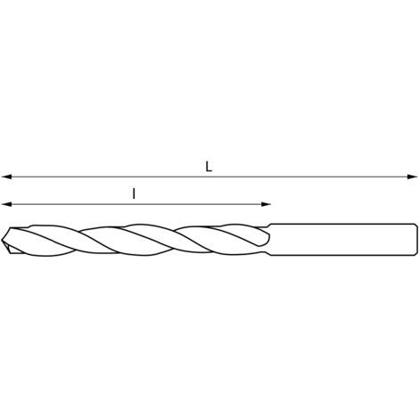 Foret helicoidal cylindrique extra long 450x295mm