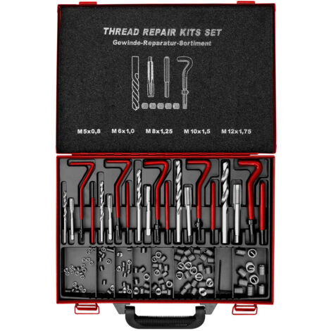 Kit de reparation de filetage helicoidal M5-m12 Holzmann grsm5-12