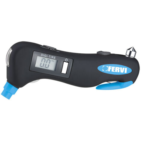 JEUGE DE PRESSION DE PNEUS MANOMETRE NUMERIQUE LCD AUTO MOTO FERVI 0543
