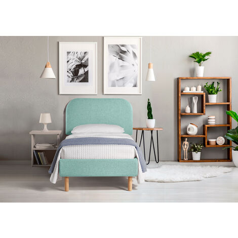 EVERGREENWEB Letto singolo 90x190 cm Giroletto di design moderno ...