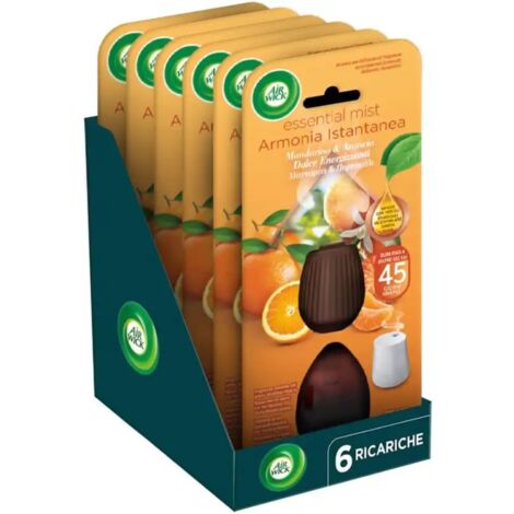 6x Airwick Ricariche per Diffusore di Oli Essenziali Mandarino e ...