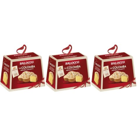Balocco Mini Colomba Senza Canditi in Astuccio 3 Pezzi da 100g Soffice ...