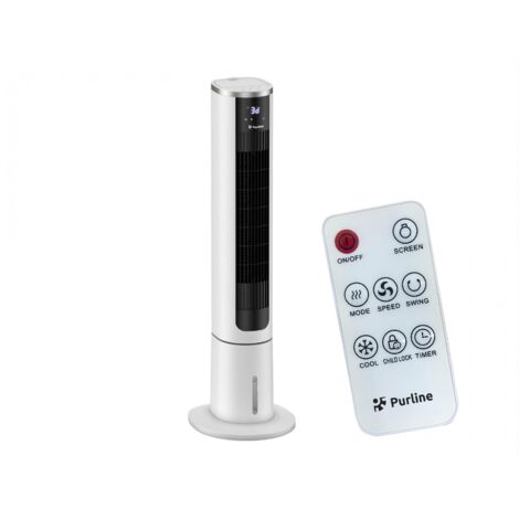 Purline – Refroidisseur d'air évaporatif à tour numérique – Capacité 4L ...