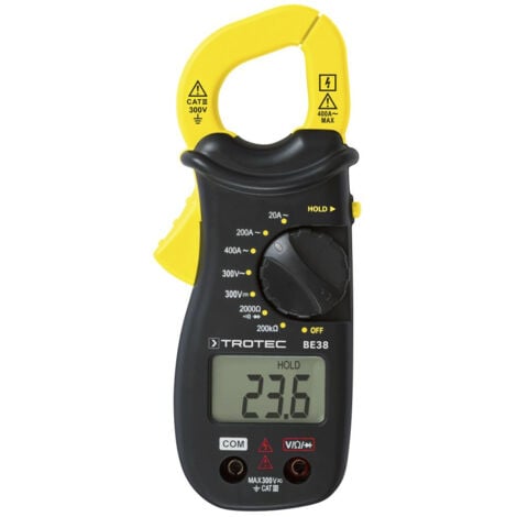 TROTEC Stromzange BE38 Zangenampermeter Multimeter Strommessung ...