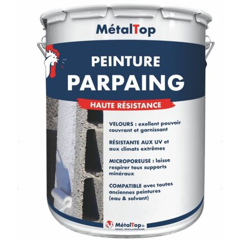 Peinture Parpaing - Pot 15 L - 1019 - Beige gris - Metaltop