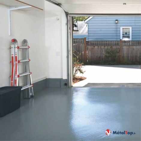 Peinture Sol Garage - Pot 15 L - 1000 - Beige vert - Metaltop