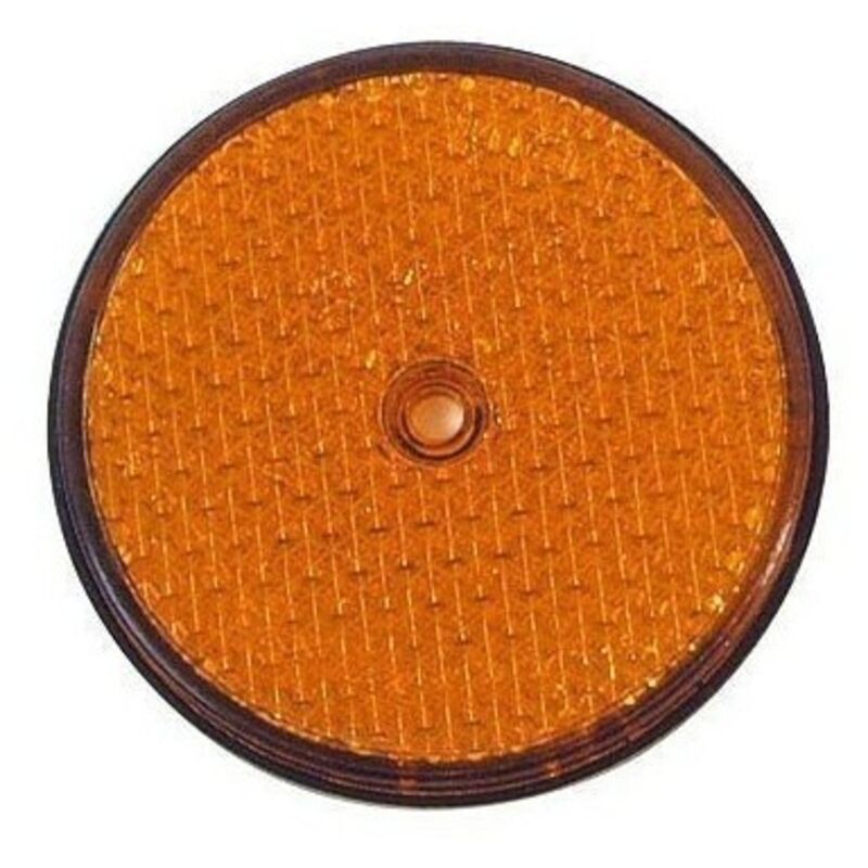 Catadioptre rond orange à visser