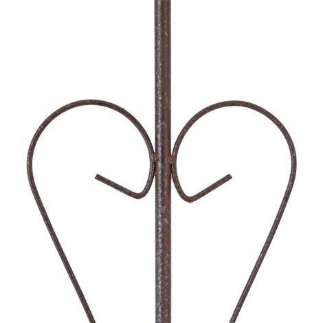 Schmuckzaun Metallzaun Gartenzaun 72x67 cm Zaunelemente 2er Set ...