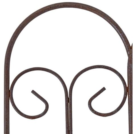 Schmuckzaun Metallzaun Gartenzaun 41x46 cm Zaunelemente 4er Set ...