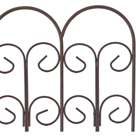Schmuckzaun Metallzaun Gartenzaun 41x46 cm Zaunelemente 4er Set ...