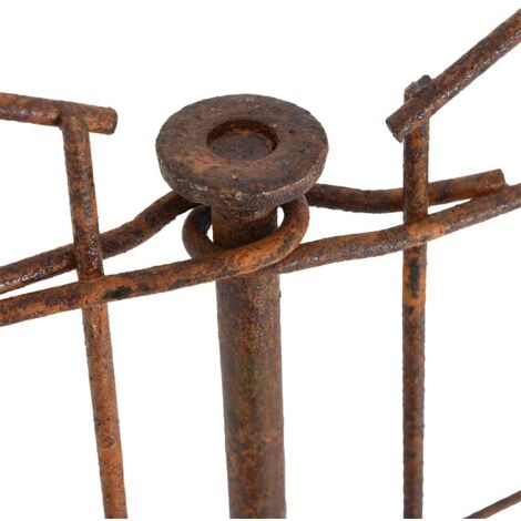 Edelrost Teichzaun Gartenzaun 11tlg Set Zaun Zaunelemente Gitterzaun ...