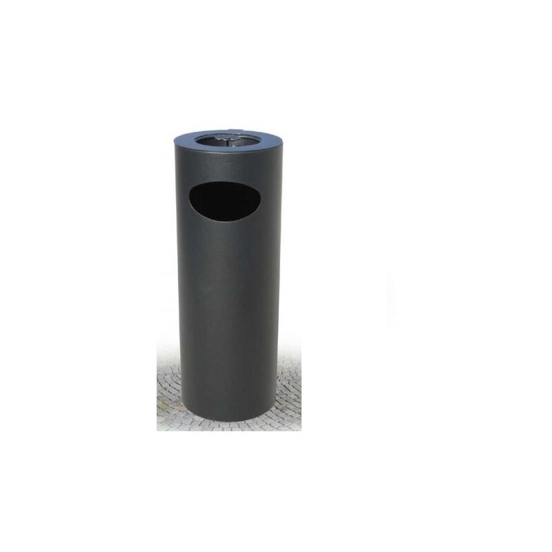 CESTONE CIRCOLARE IN METALLO CON POSACENERE