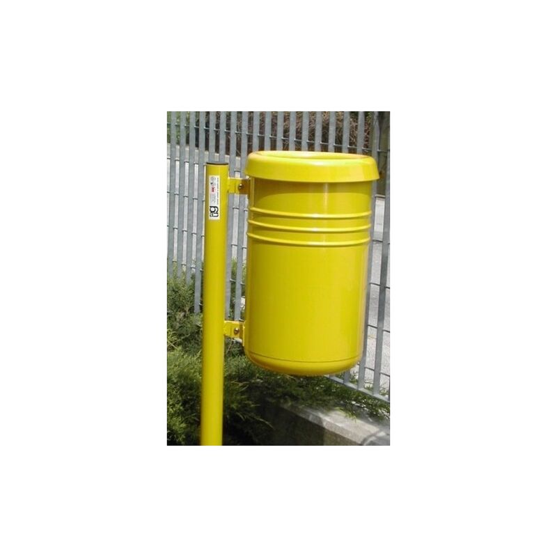 Contenitore Per Rifiuti a Forma Cilindrica Con Nervature