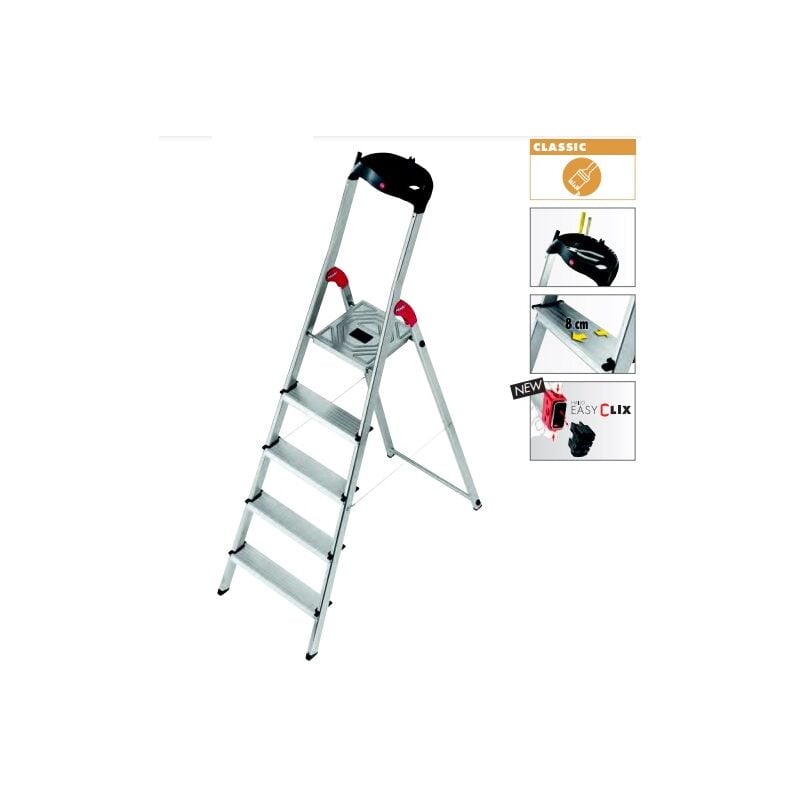 Scala In Alluminio L60 5 Gradini