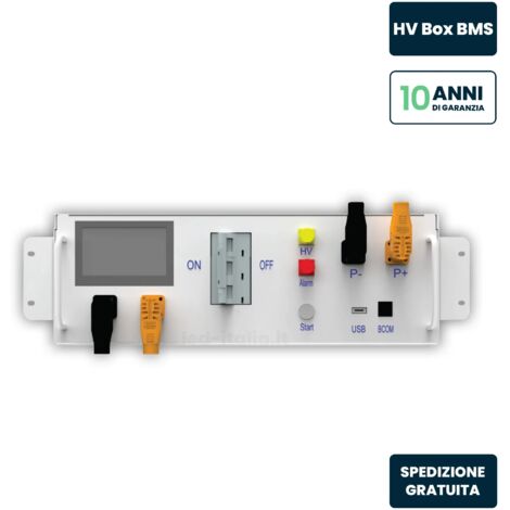 V-TAC HV Box BMS per Accumulo Deye Rack Alta Tensione, Compatibile con ...