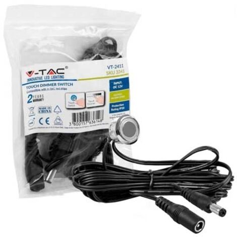 V-TAC Pulsante Touch con Dimmer per Strip LED