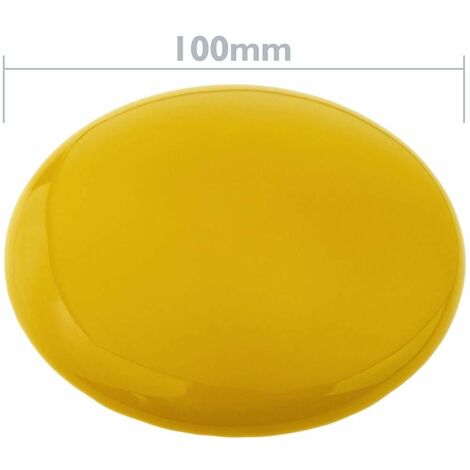 Riflettore stradale rotondo in ceramica giallo 10 cm