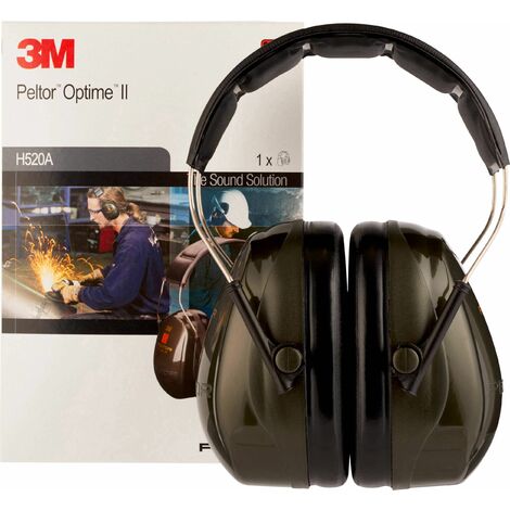 3M H520A-407-GQ Cuffie Protettive Peltor optime II 31 dB Verde