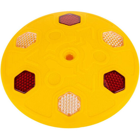 Riflettore Catarifrangente stradale giallo 140x140x20mm