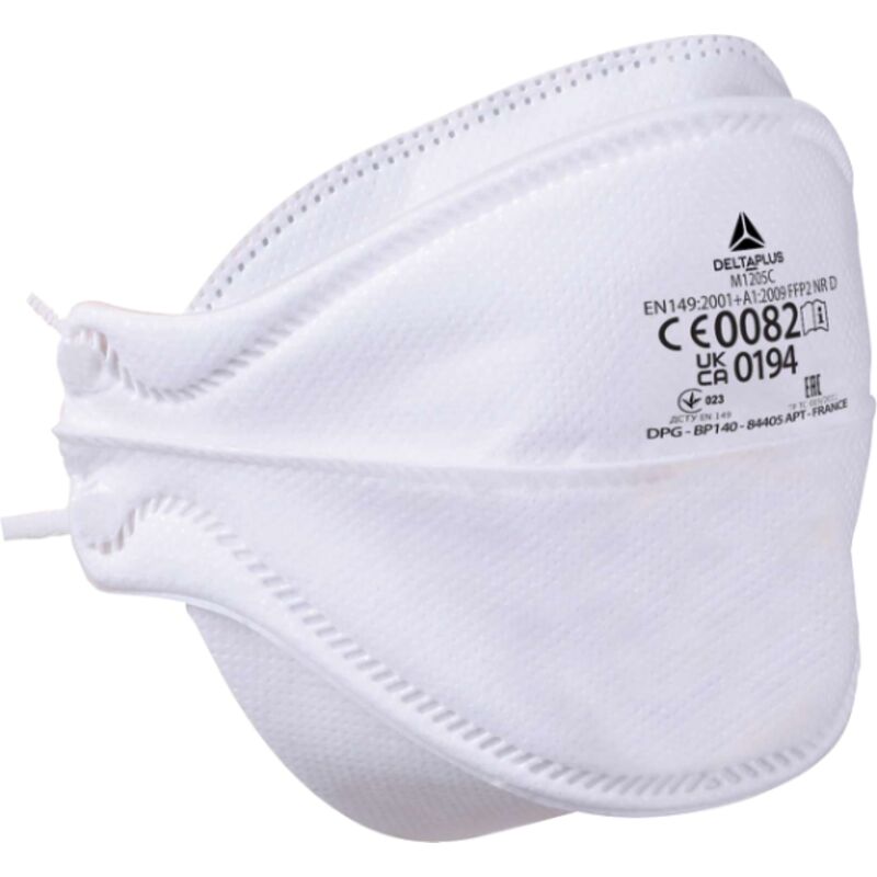 DELTA PLUS - Boîte de 20 pièces faciales filtrantes FFP2 en fibre ...