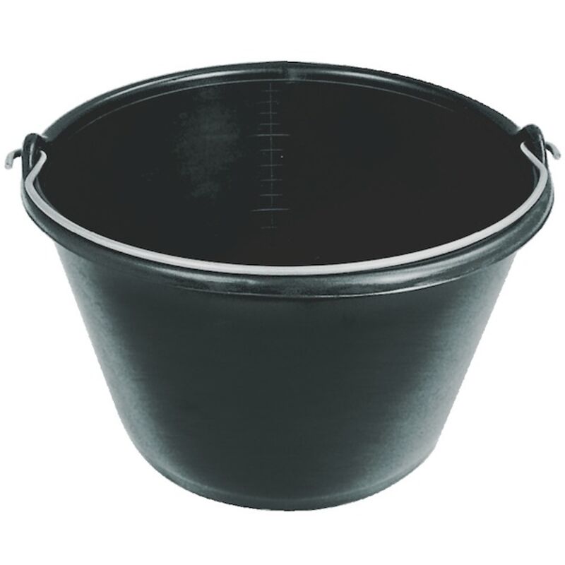 SOFOP TALIAPLAST - Seau plastique noir 16 litres anse 5,3mm