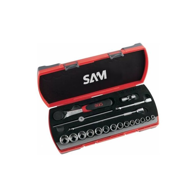 SAM OUTILLAGE - Coffret 19 Outils 3/8''