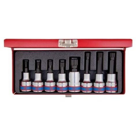 KING TONY - Coffret de douilles 1/2" Spline M5-6-8-10-16