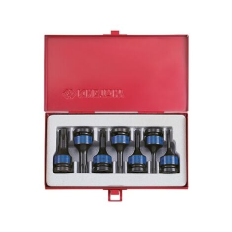 KING TONY - Coffret de douilles choc Torx 1/2" T25-T60