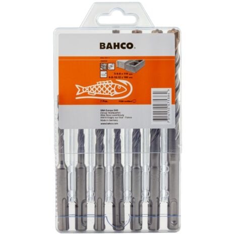 BAHCO - Jeu de forets SDS+2C pour béton armé - 7 pcs