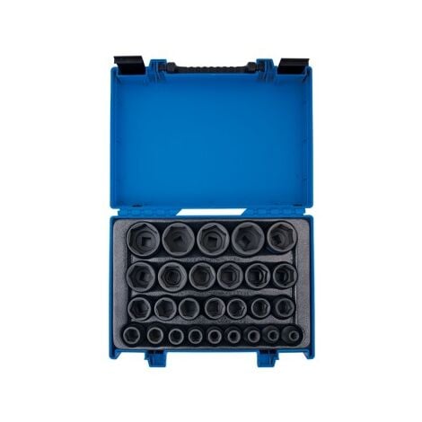 KING TONY - Jeu de 27 douilles 1/2" à chocs 6 pans