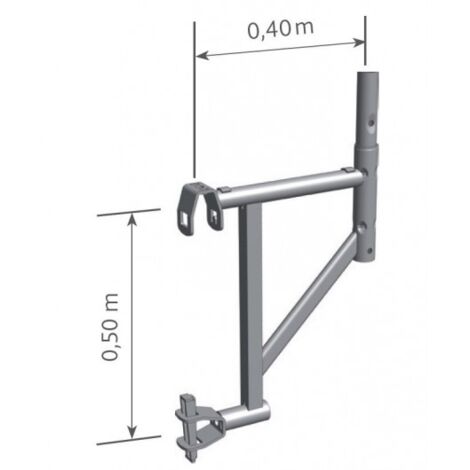 DUARIB - Console de deport acier pour poutre - 0.40m - pour échafaudage ...