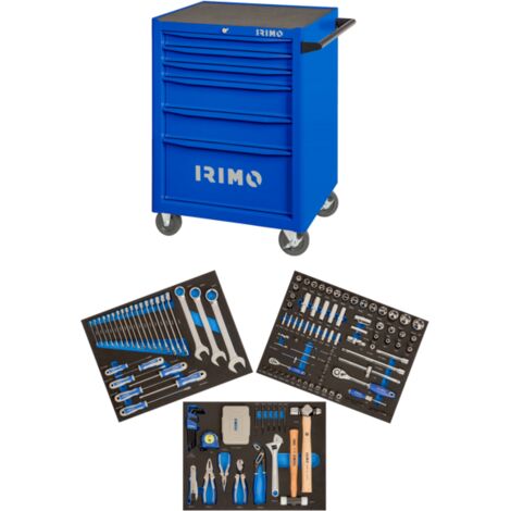 IRIMO - Servante équipée 26" avec 6 tiroirs et 206 outils
