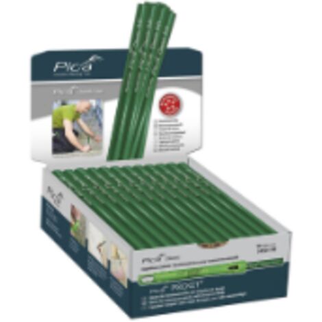 PICA Boîte de 100 crayons de maçon - 30cm - Traçage Fiable sur Chantier