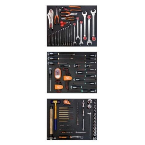 BAHCO - Module de 3 mousses pour maintenance automobile - 140 pcs