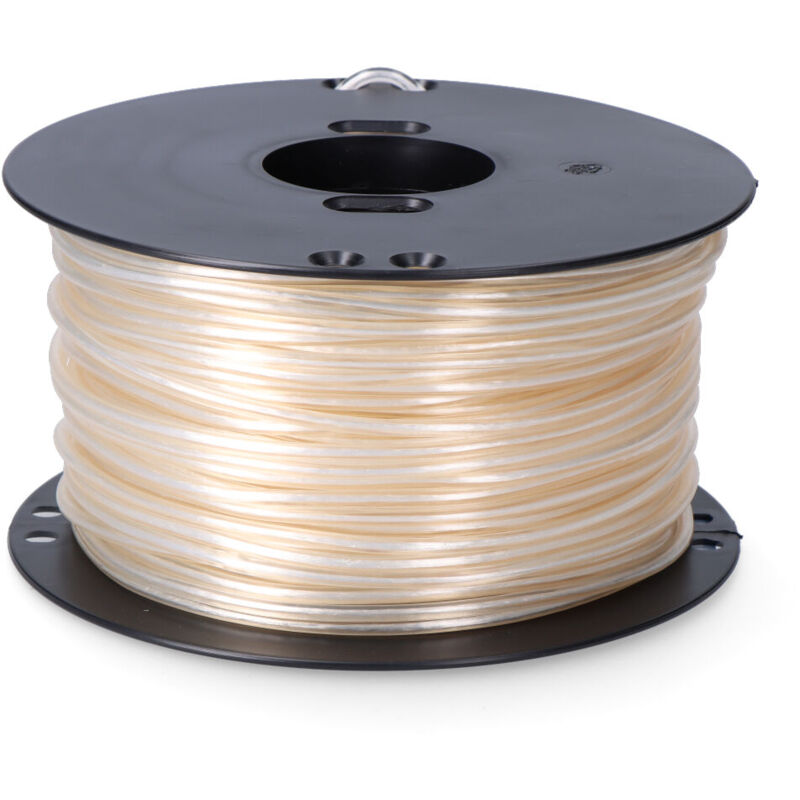 Cordón multifilamento revestido pvc blanco, calibre 5 mm x 100 m