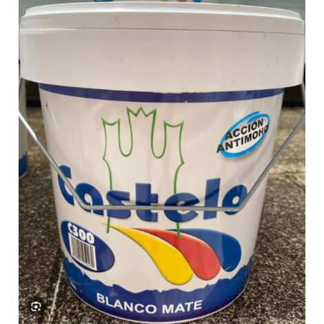 Castelo Pintura plástica Blanco mate C300 Interior-exterior Antimoho 4 Lt