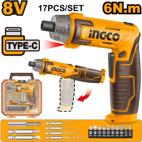 Ingco Atornillador inalámbrico 8V CSDLI08025