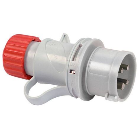 Clavija Cetac 1100056 3P+N+T 380V/16A Rojo