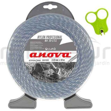 Anova-Nylon desbrozadora profesional Cyclone 3,50mm x 36mt