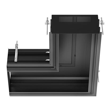 Sistema lineal de techo empotrado Gessi, base angular 740X740mm