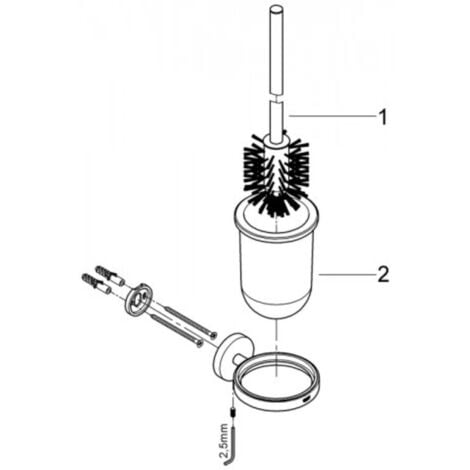 Grohe Essentials WC set 3 en 1 cromado, 40407001