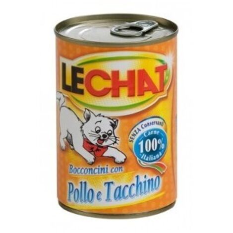 Lechat Cat Bocconcini con Pollo e Tacchino - Lattina da 720 gr