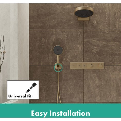 hansgrohe FixFit Q Wandanschluss, mit Brausehalter, 26887140