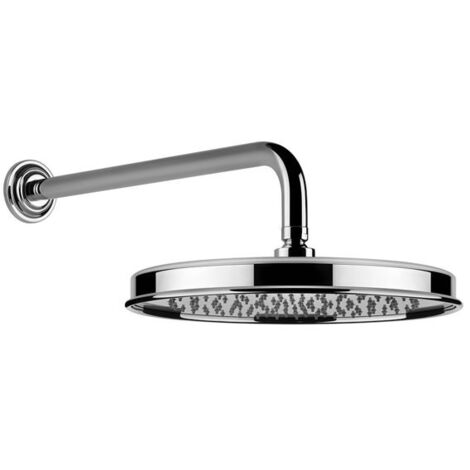 Gessi Venti20 Antikalk-Kopfbrause, D328mm, mit Gelenk und Wandarm