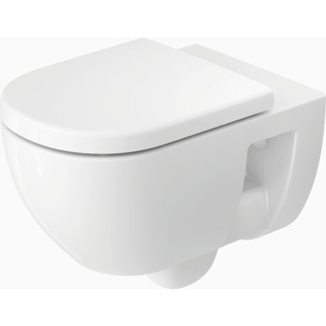 Duravit D-Code Wand-WC, Tiefspüler, rimless, 370x570x360mm,