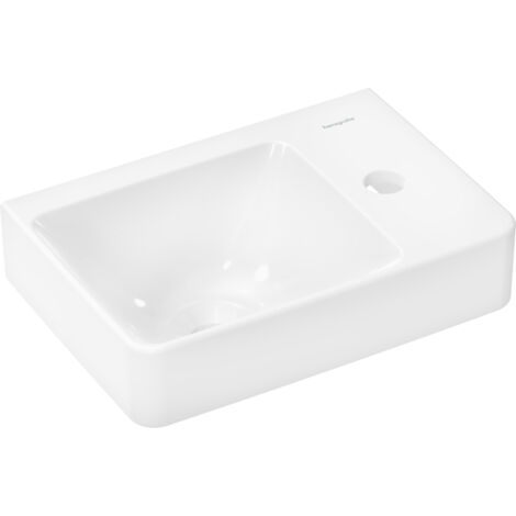 hansgrohe Xelu Q Handwaschbecken mit Ablage rechts, 1 Hahnloch,